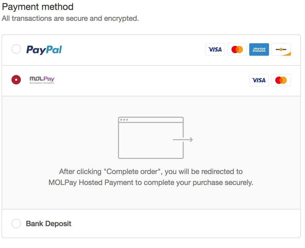 Checkout using MOLPay if you're in Malaysia | SilicaGelly | Silica Gel
